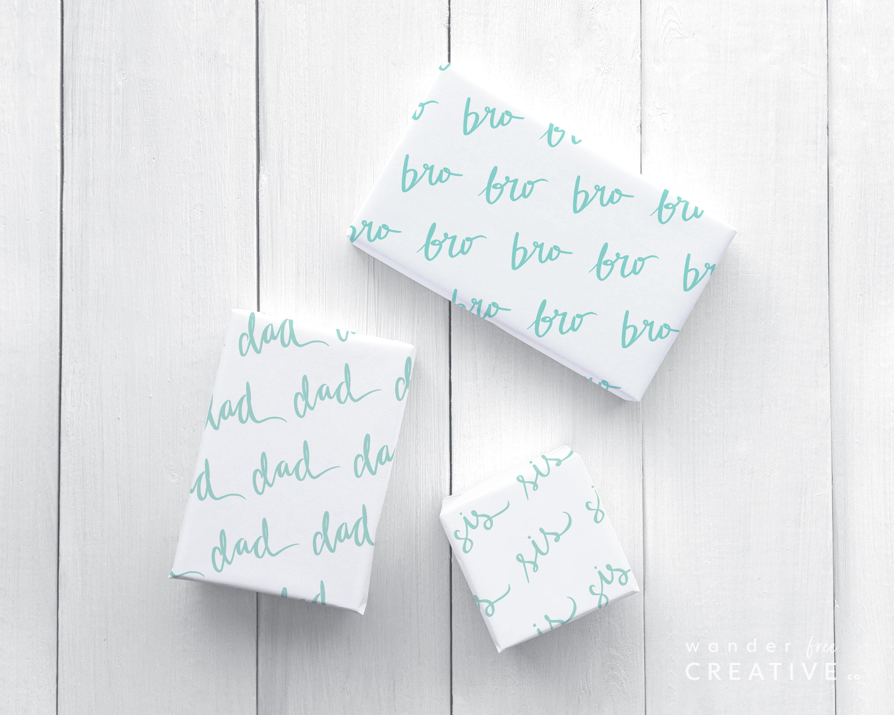 PRINTABLE Bro Gift Wrap Brother Wrapping Paper Brother Birthday Gift ...