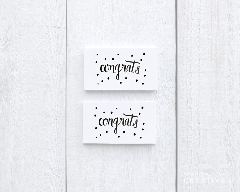 PRINTABLE Congrats Gift Tag Congratulations Tags - Etsy