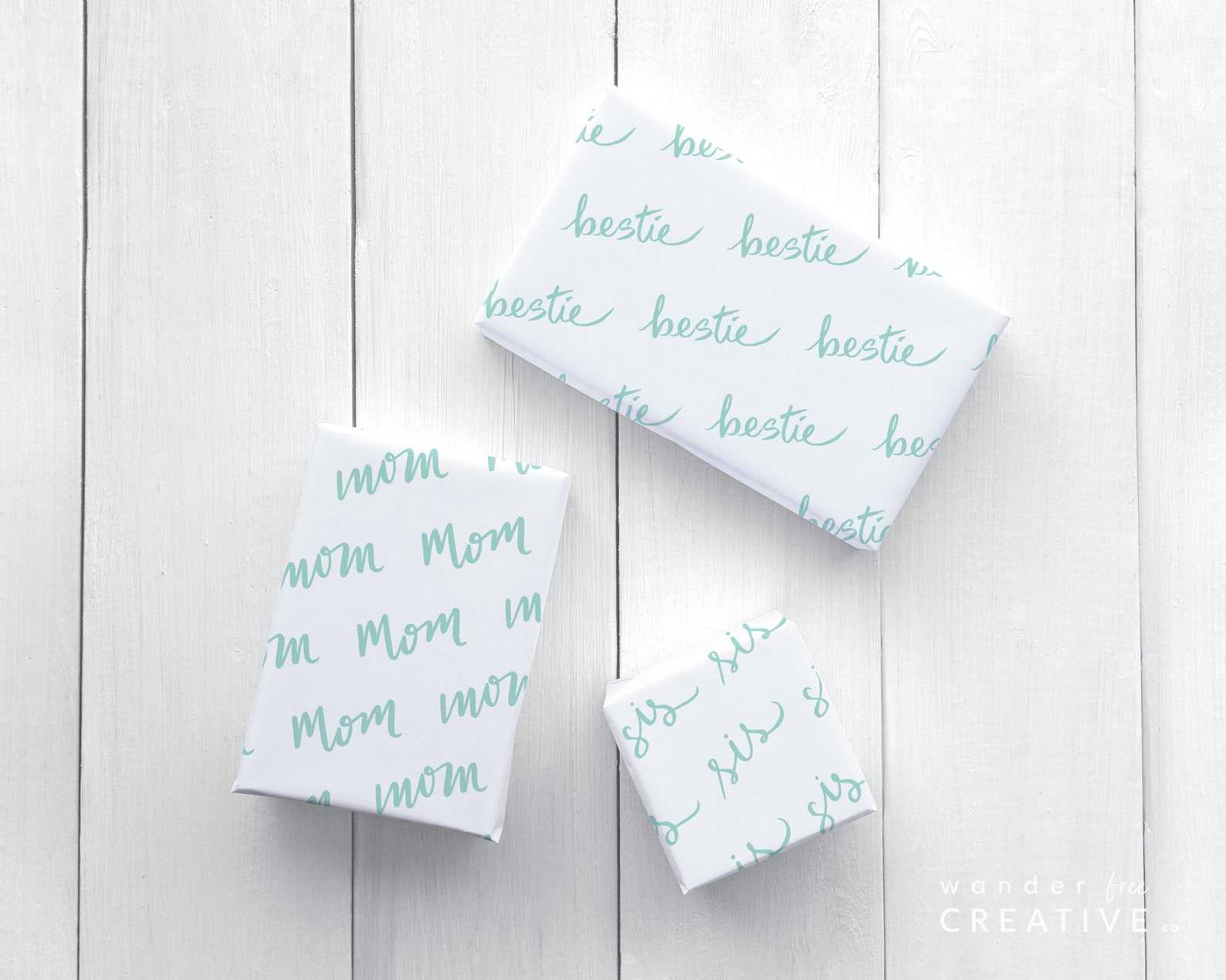 PRINTABLE Bestie Gift Wrap Best Friend Wrapping Paper | Etsy