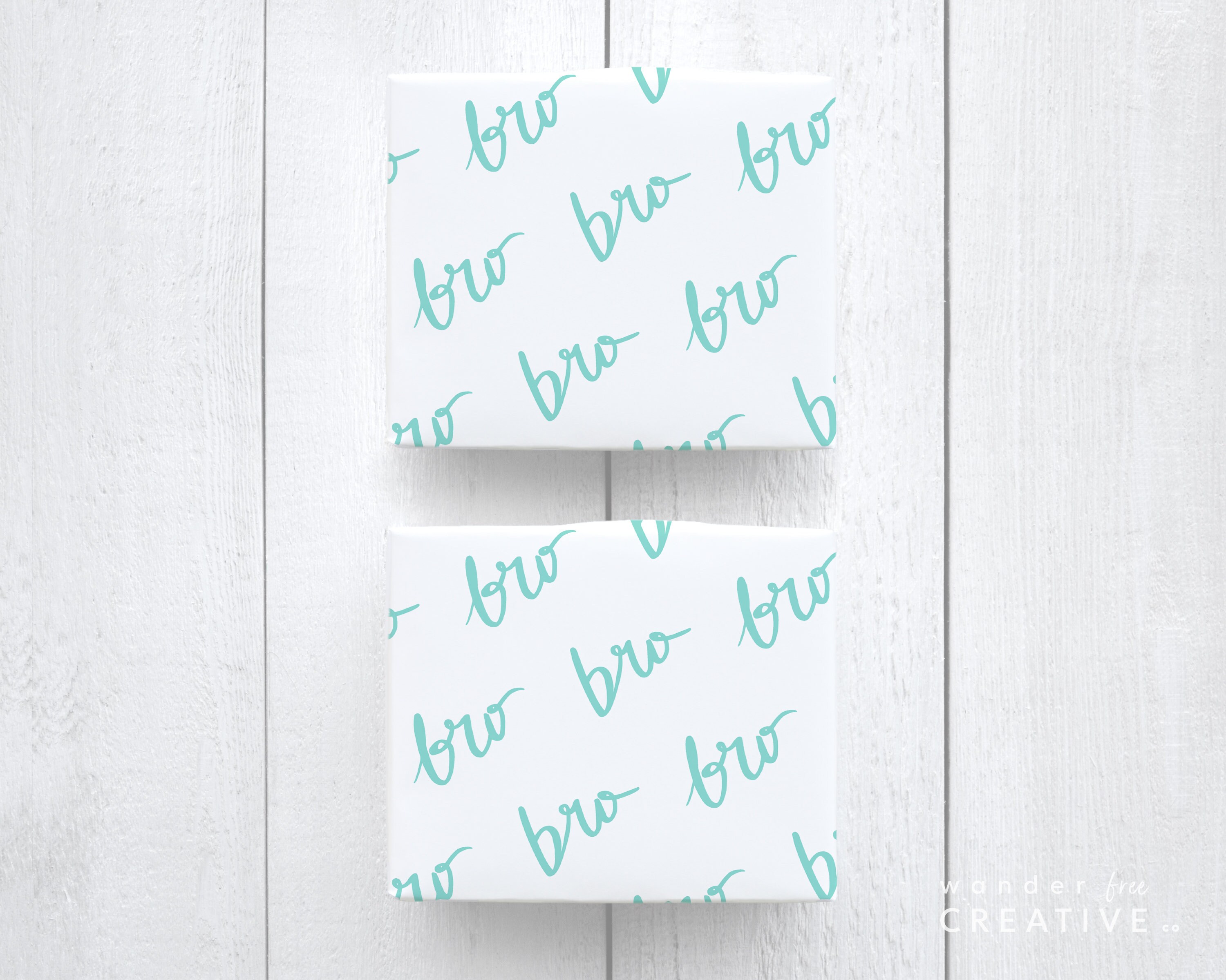 PRINTABLE Bro Gift Wrap Brother Wrapping Paper Brother Birthday Gift ...