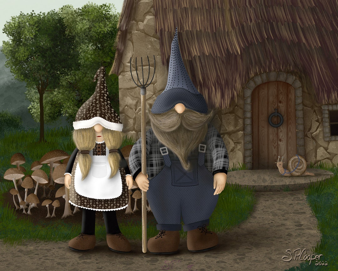 Gothic Gnome Farmers - Etsy