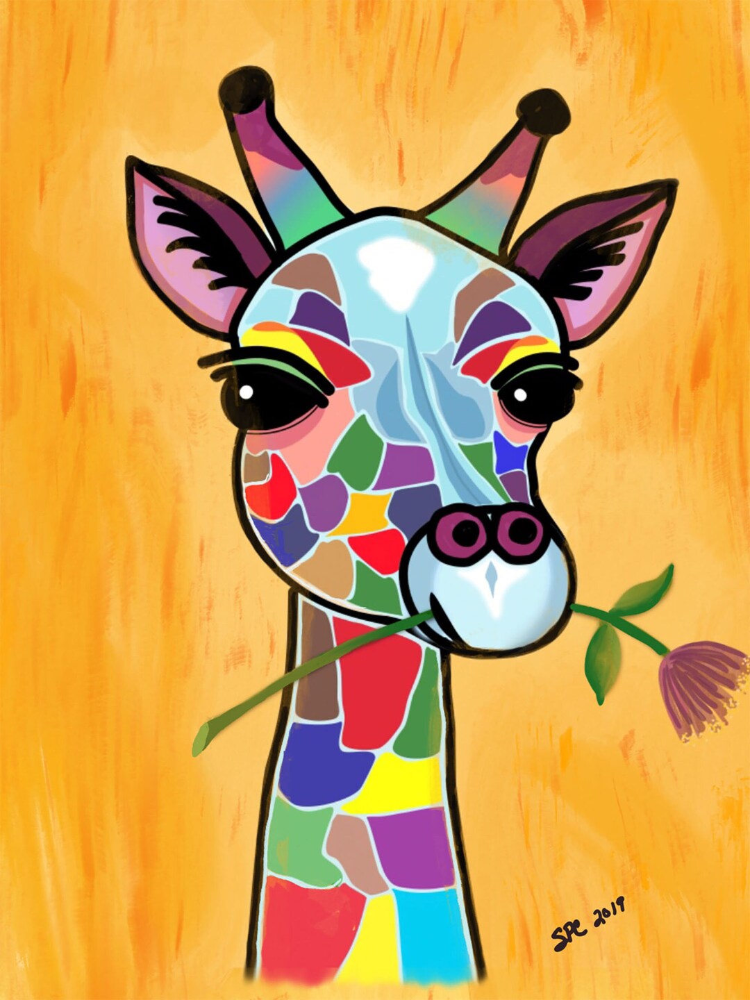 Coat of Many Colors - Giraffe - Etsy