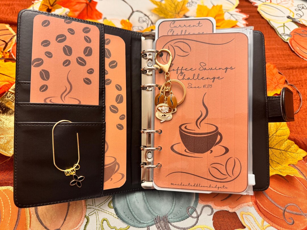 Coffee Savings Challenge Binder | A6 Budget Book - Etsy