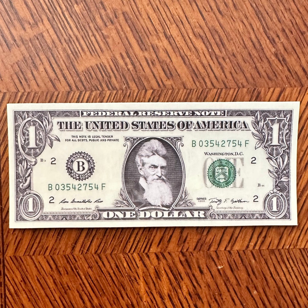 John Brown Dollar Bill - Vinyl Weatherproof Bumper Sticker - Etsy