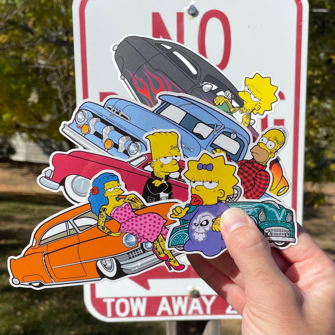 Simpsons Family Sticker Pack Marge Bart Homer Lisa Maggie | Etsy