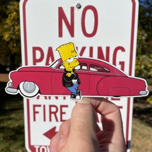 Bad Boy Bart Vinyl Sticker - Etsy