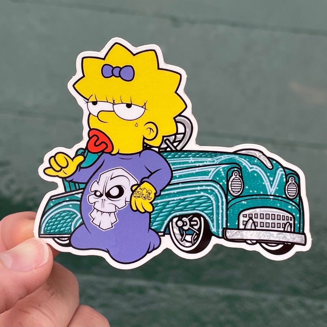 Mighty Maggie Kustom Lowrider Vinyl Sticker - Etsy