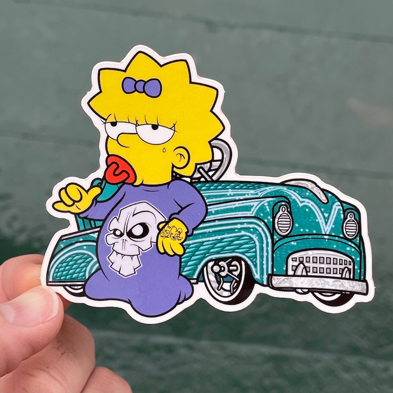 Mighty Maggie Kustom Lowrider Vinyl Sticker | Etsy