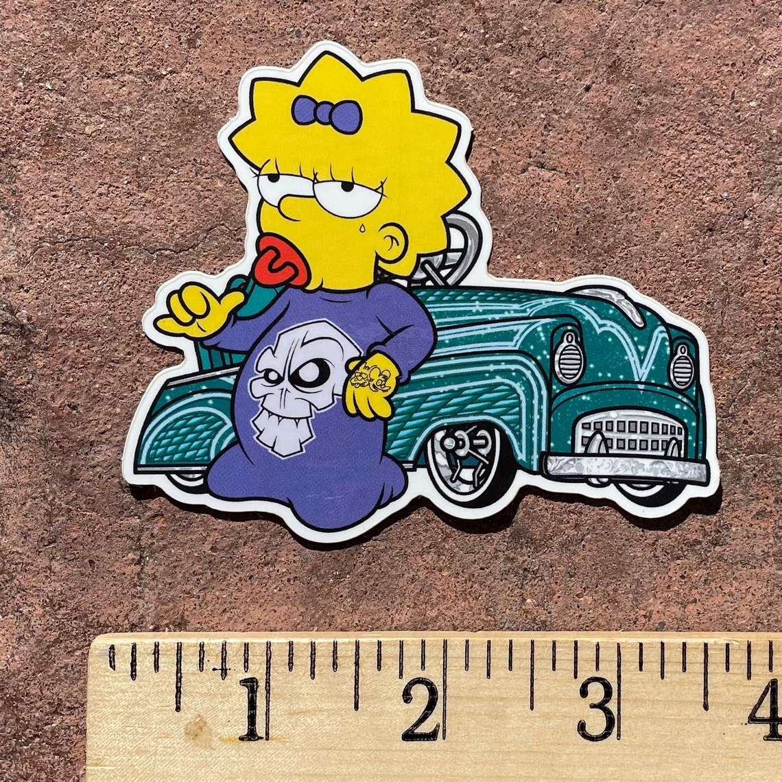 Mighty Maggie Kustom Lowrider Vinyl Sticker - Etsy
