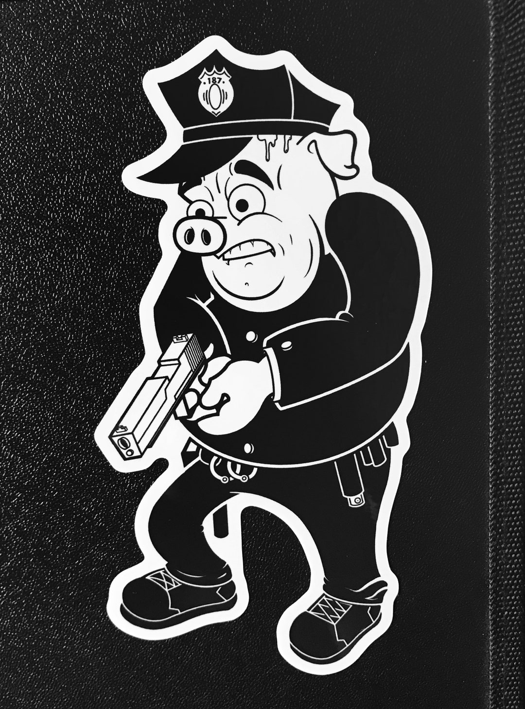 Pig Cop Protest Vinyl Graffiti Sticker Anti Police ACAB - Etsy