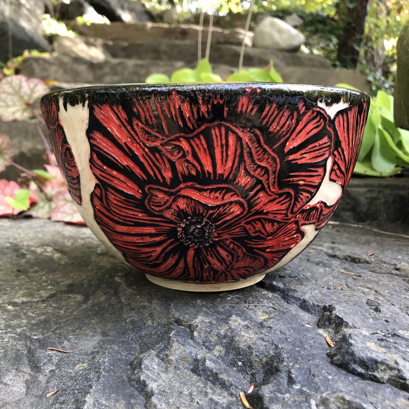 Sgraffito Pottery - Etsy