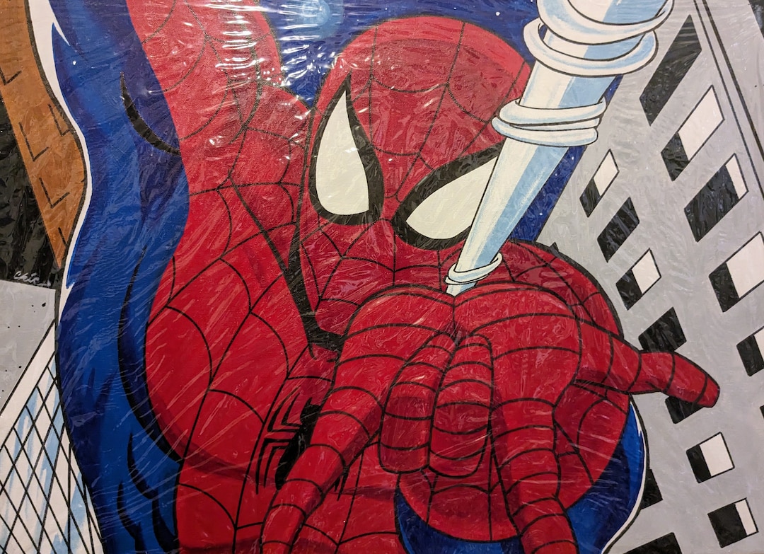 Spider-man Painting - Etsy