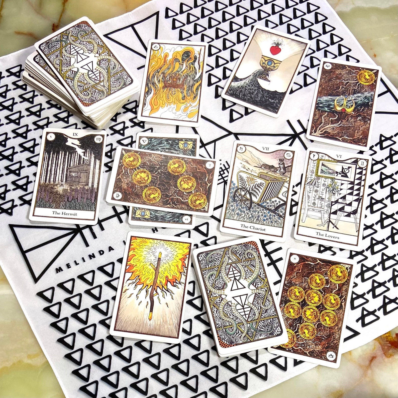 Elemental Power Tarot deck | Etsy