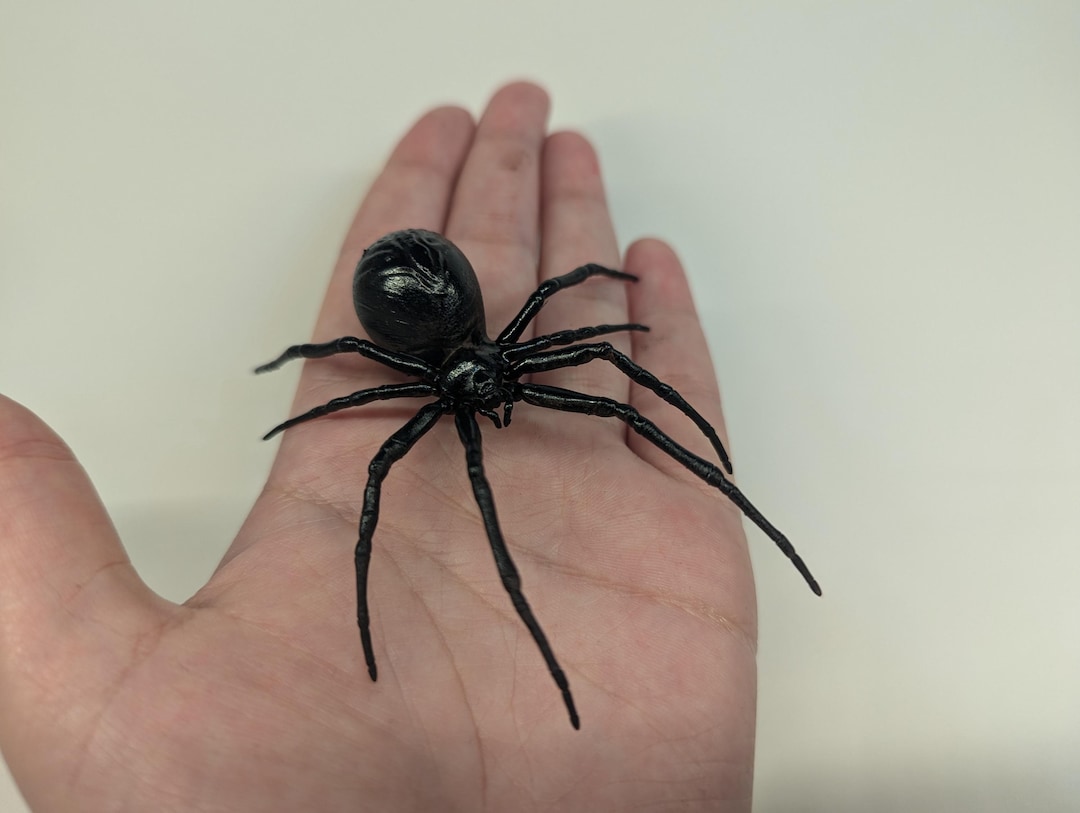 Black Widow Spider Figurine-jumbo Sized 4 Inch Realistic Spider - Etsy