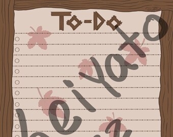 Autumn Fall Falling Leaves Digital Notes and to Do Download - Etsy