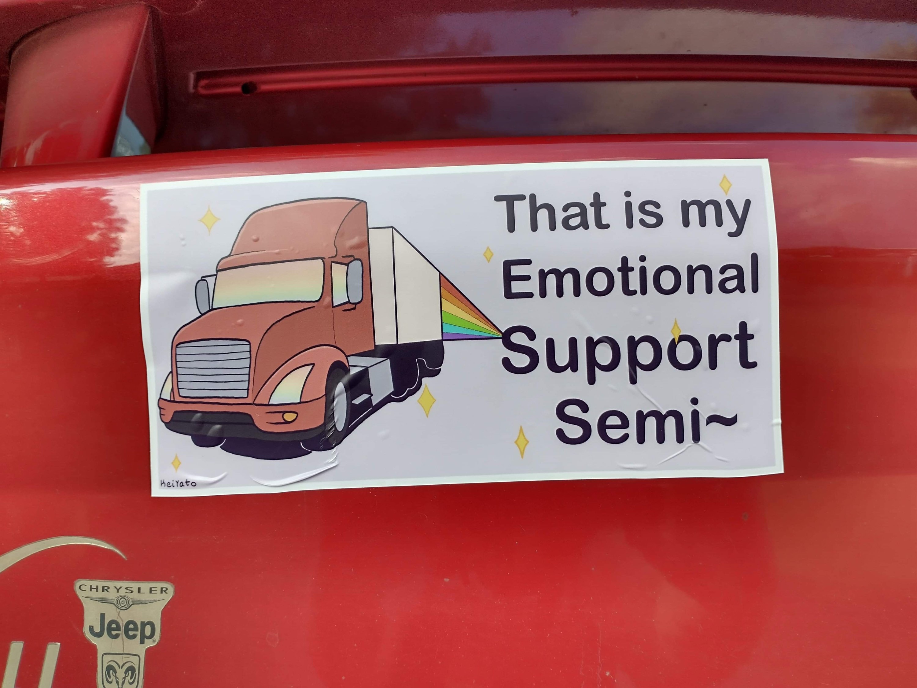 Emotional Support Bumper Sticker - Etsy