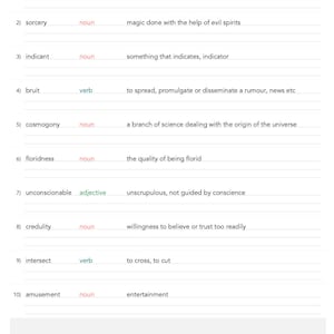 6,000 High School SAT Vocabulary Words: Worksheets and Flashcards - Etsy