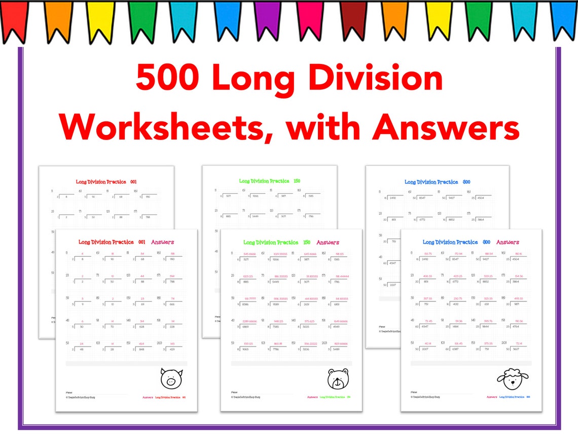 500 Math Drills Long Division Worksheets With Answers Etsy 500-math-drills-long-division-worksheets-with-answers-etsy