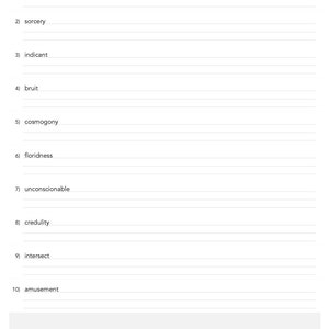 6,000 High School SAT Vocabulary Words: Worksheets and Flashcards - Etsy