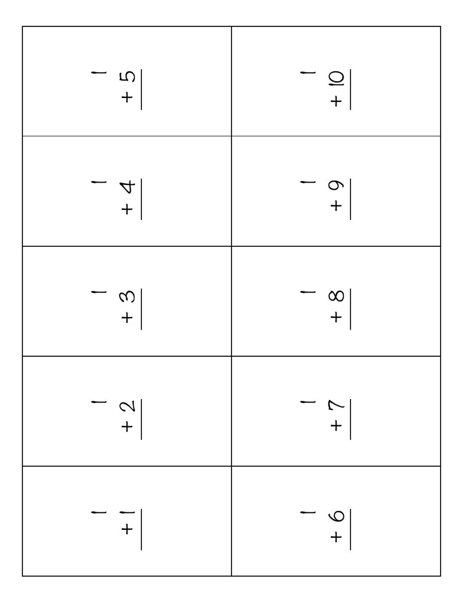 1-15 Addition and Subtraction Practice - Worksheets & Flashcards - Etsy