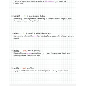 1,000 High School SAT Vocabulary Words: Worksheets and Flashcards - Etsy