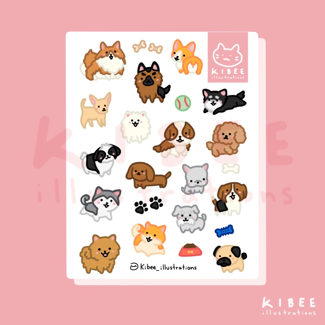 Dogs Sticker Sheet - Etsy