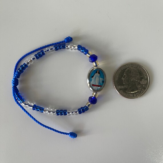 Orisha Yemaya Blue and White Bracelet - Etsy