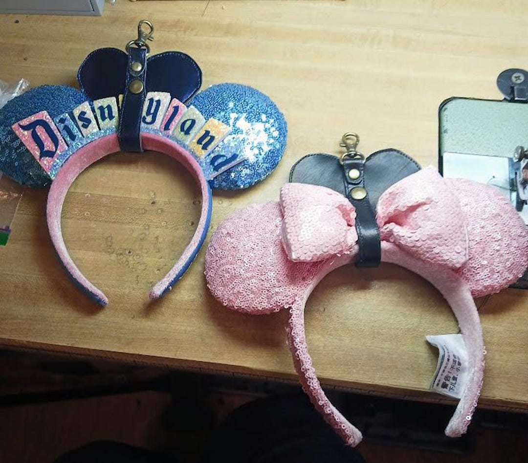 Mickey Mouse Ear Straps, Attach to the Ears or a Ball Cap and Hook to ...