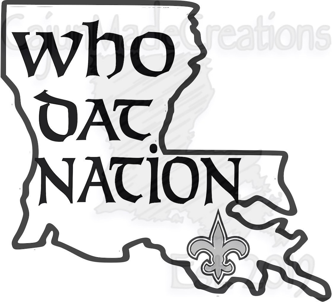 Saints Who Dat Nation SVG PNG - Etsy