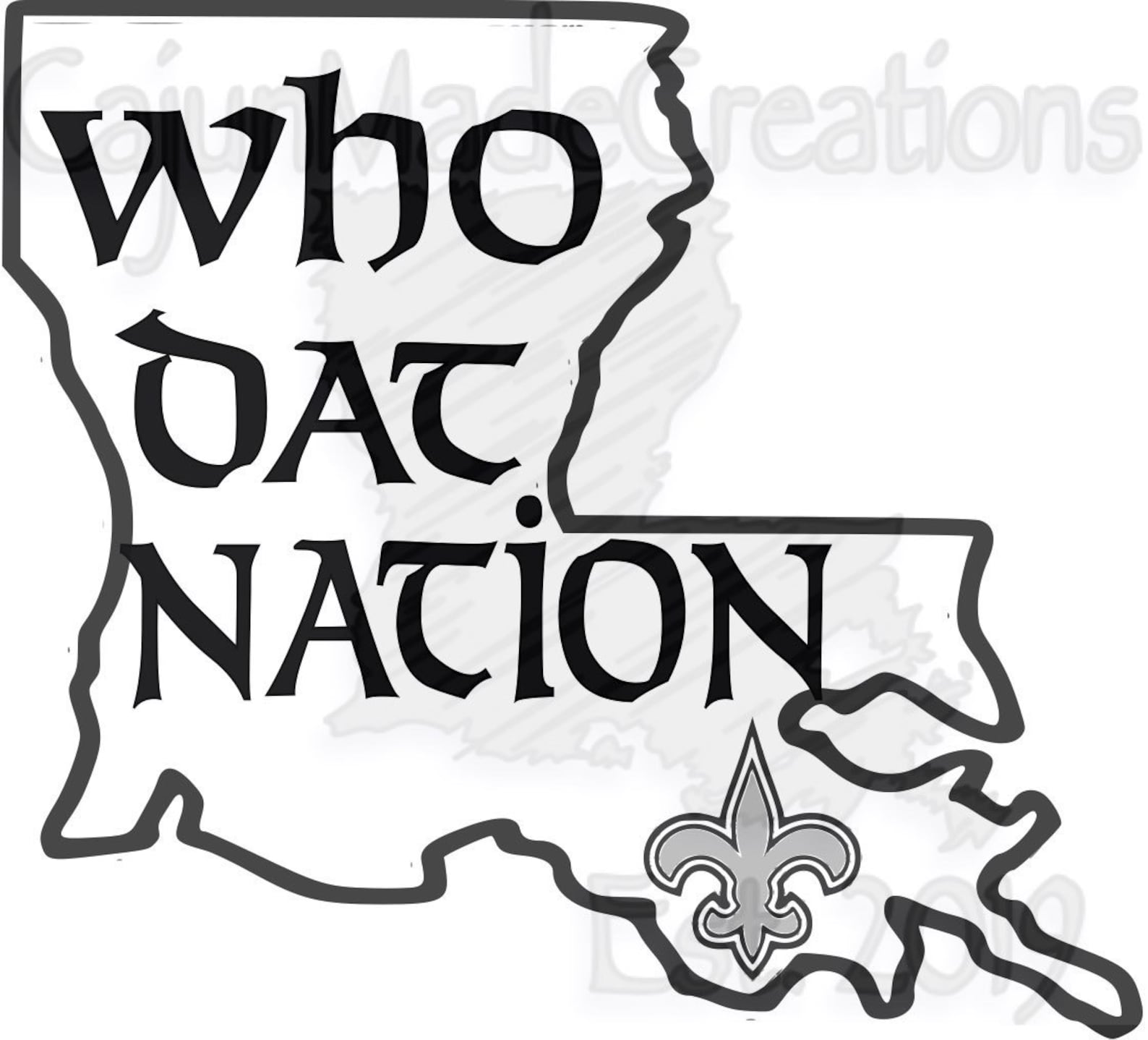 Saints Who Dat Nation SVG PNG - Etsy