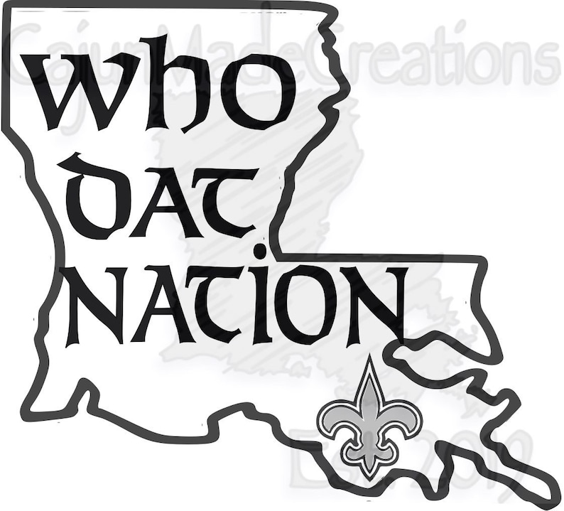 Saints Who Dat Nation SVG PNG - Etsy