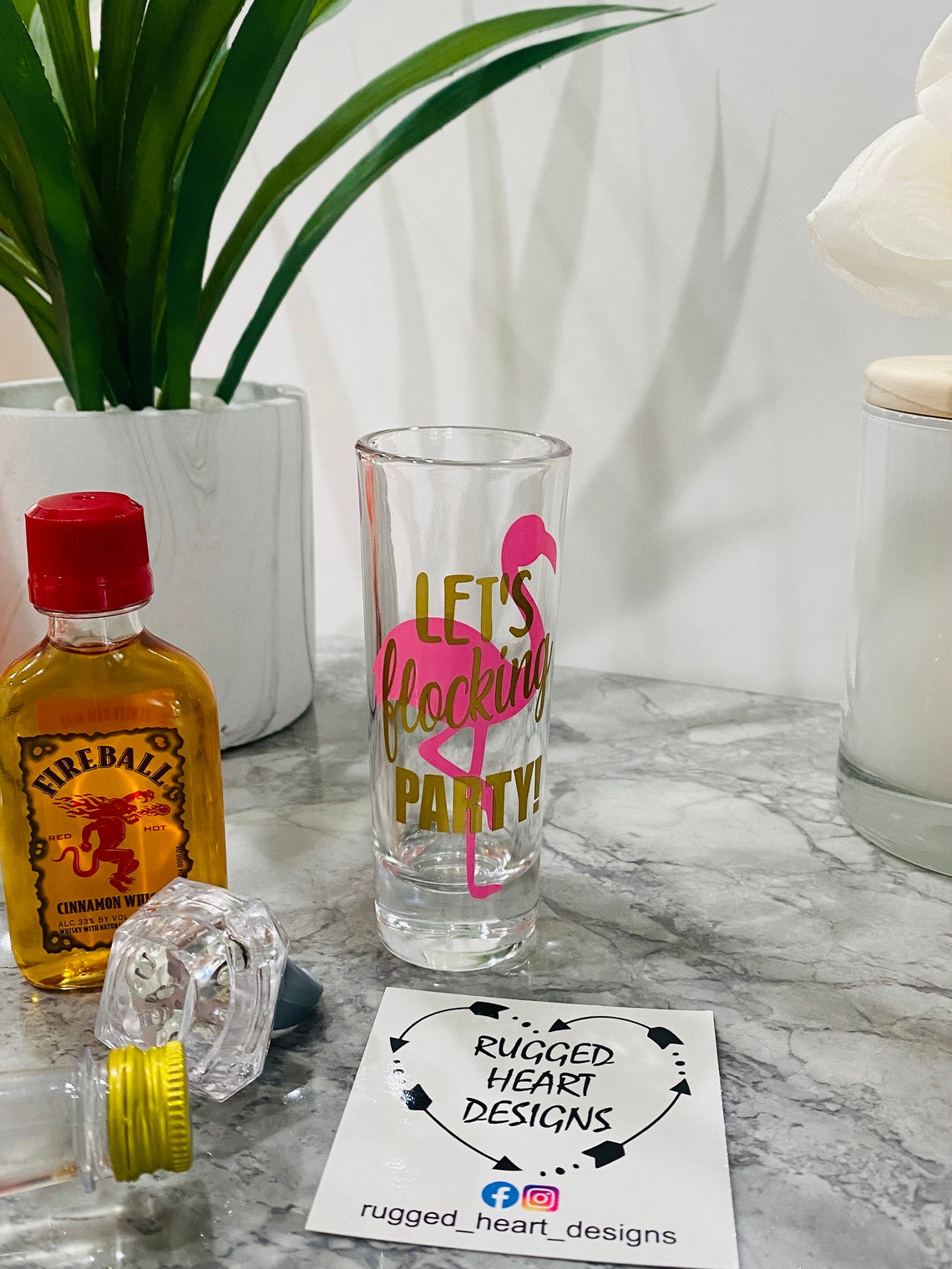 Let's Flocking Party Shot Glass Bachelorette Party - Etsy