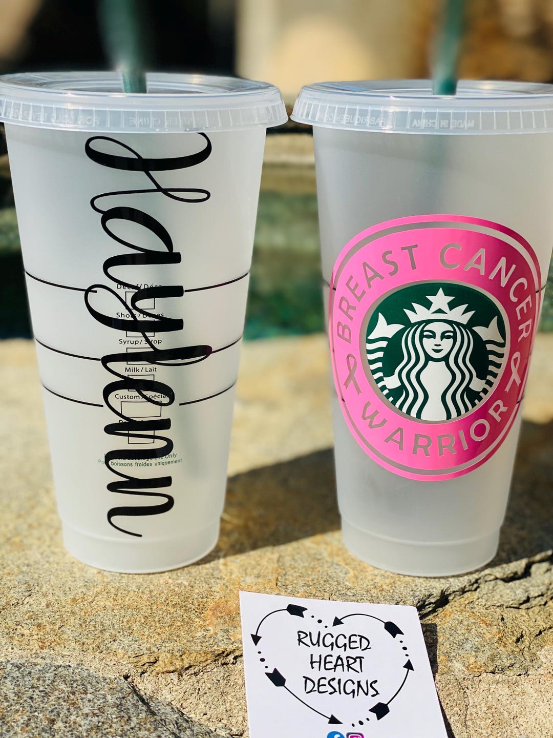 Breast Cancer Warrior Cup, Breast Cancer Awareness, Pink Ribbon Cup ...