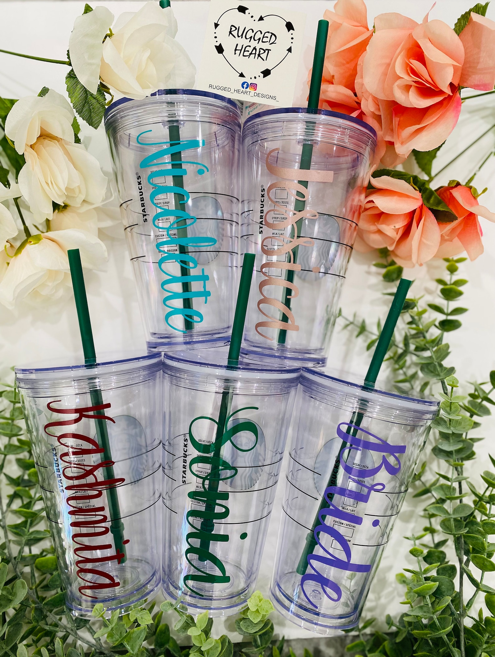 Starbucks Acrylic Tumbler Custom Starbucks Tumbler 24oz or - Etsy