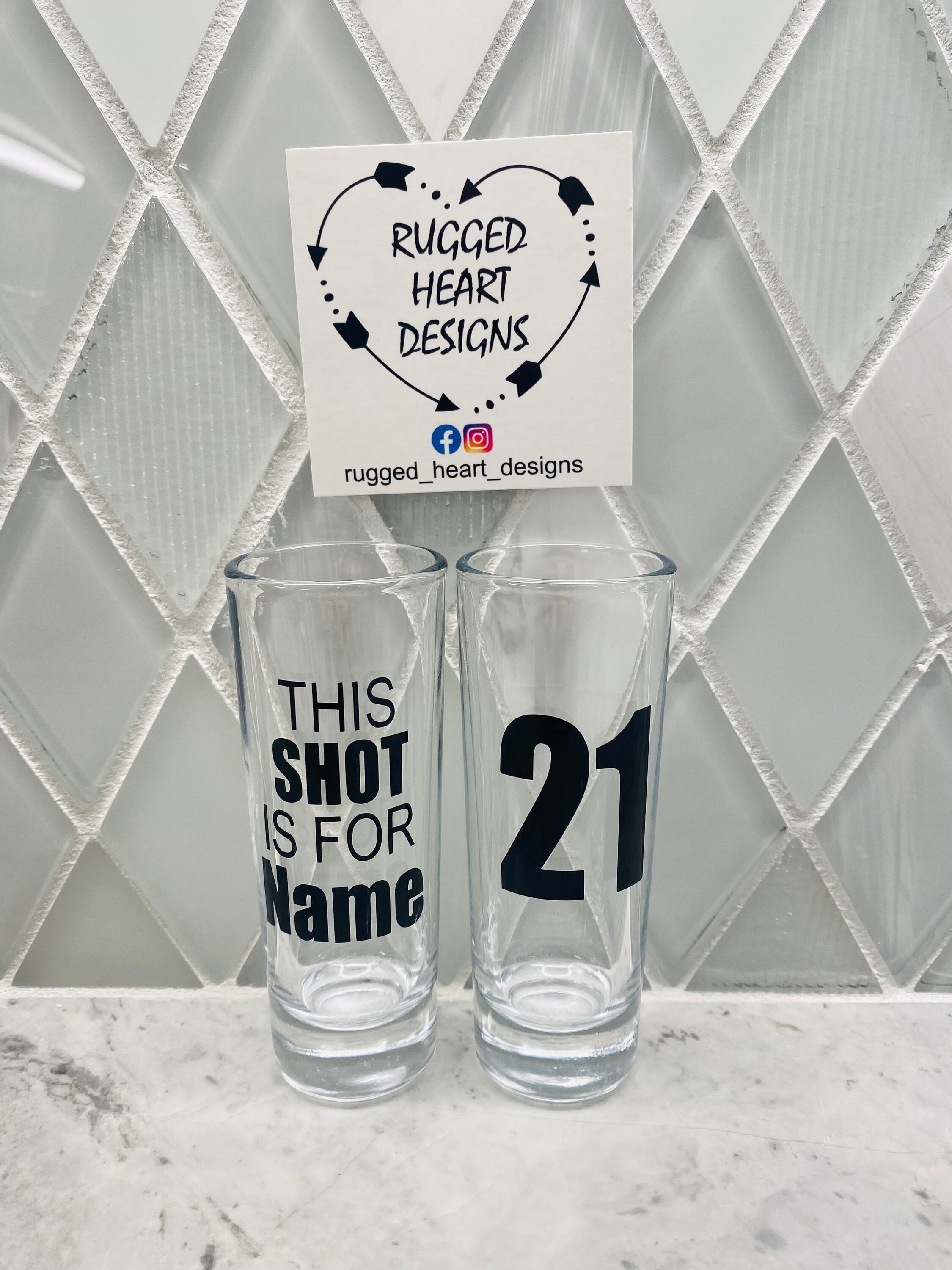 21st Birthday Shot Glass Custom Shot Glasses 21st Birthday | Etsy