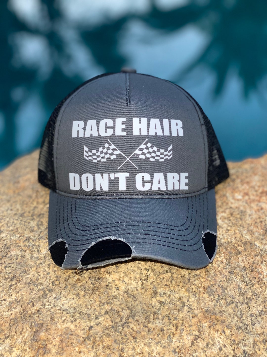 Race Hair Don't Care Hat, Race Day Hat, Start Your Engines , Street ...