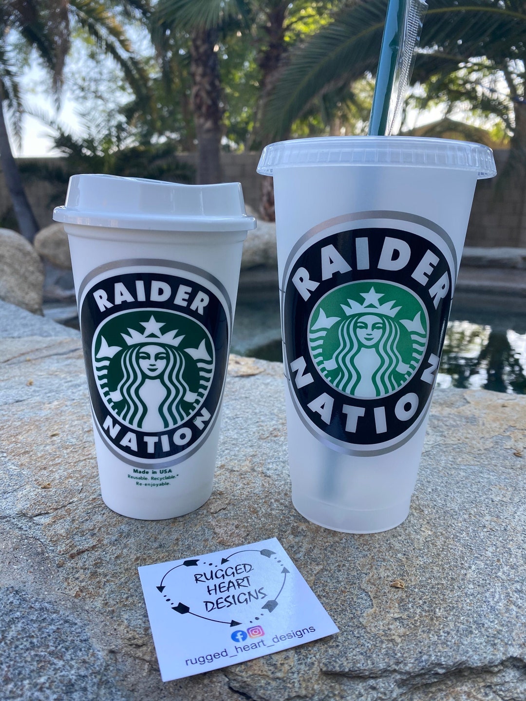 Raider Nation Starbucks Tumbler, Raider Fans, Father's Day Gift, Raider ...