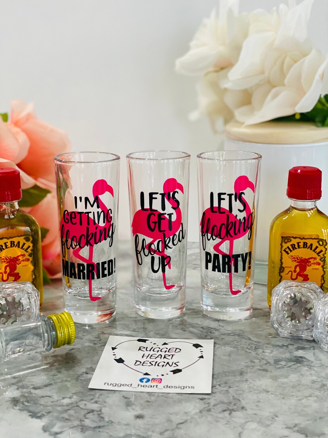 Let's Flocking Party Shot Glass Bachelorette Party - Etsy