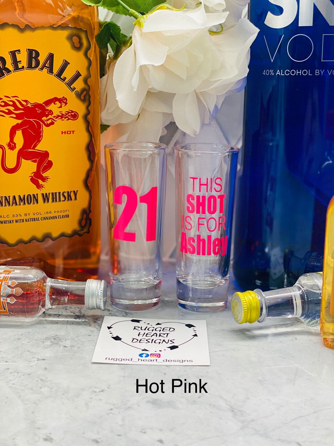 21st Birthday Shot Glass, Custom Shot Glasses, 21st Birthday Shot ...