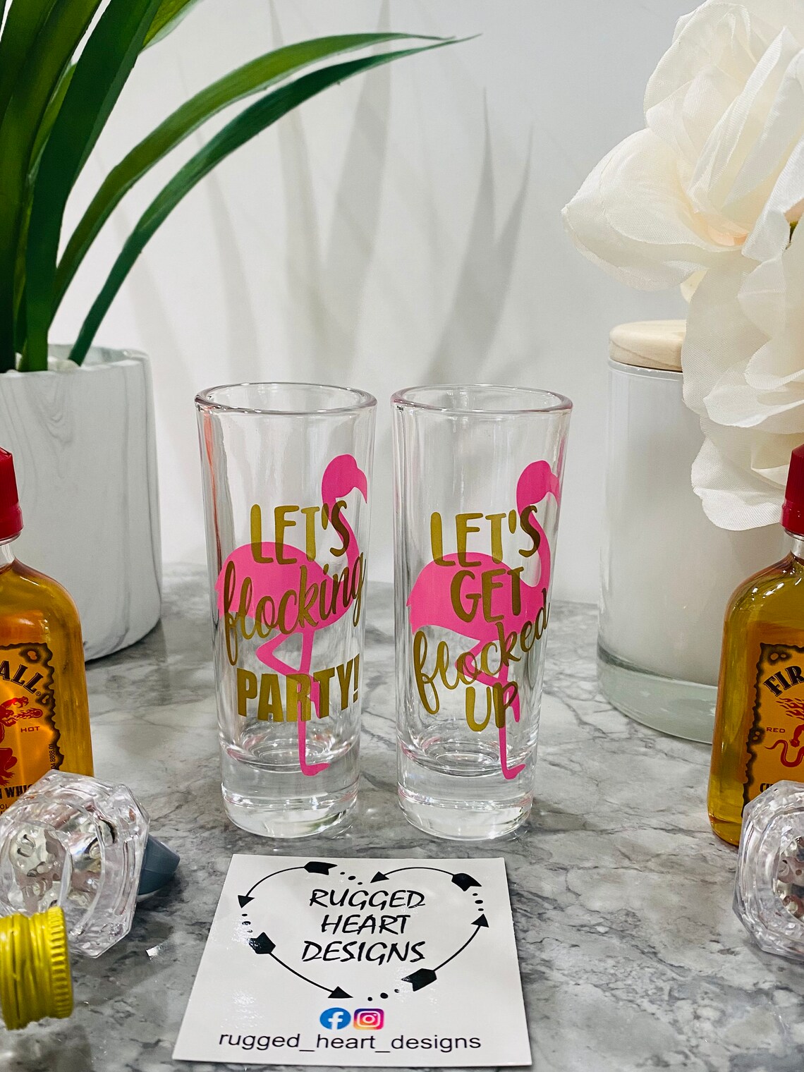 Let's Flocking Party Shot Glass Bachelorette Party - Etsy