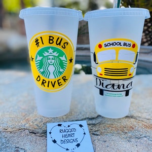 Bus Driver Cup, Starbucks Cup, Bus Monitor Cup, Perfect Gift to Show ...