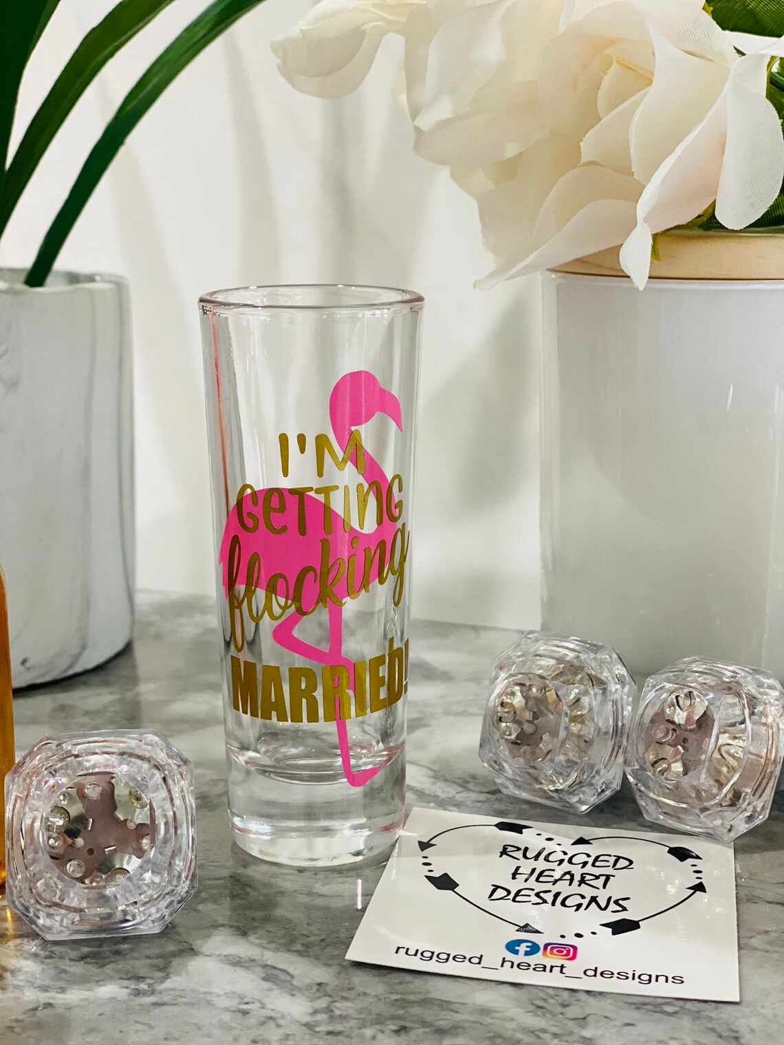 Let's Flocking Party Shot Glass Bachelorette Party - Etsy