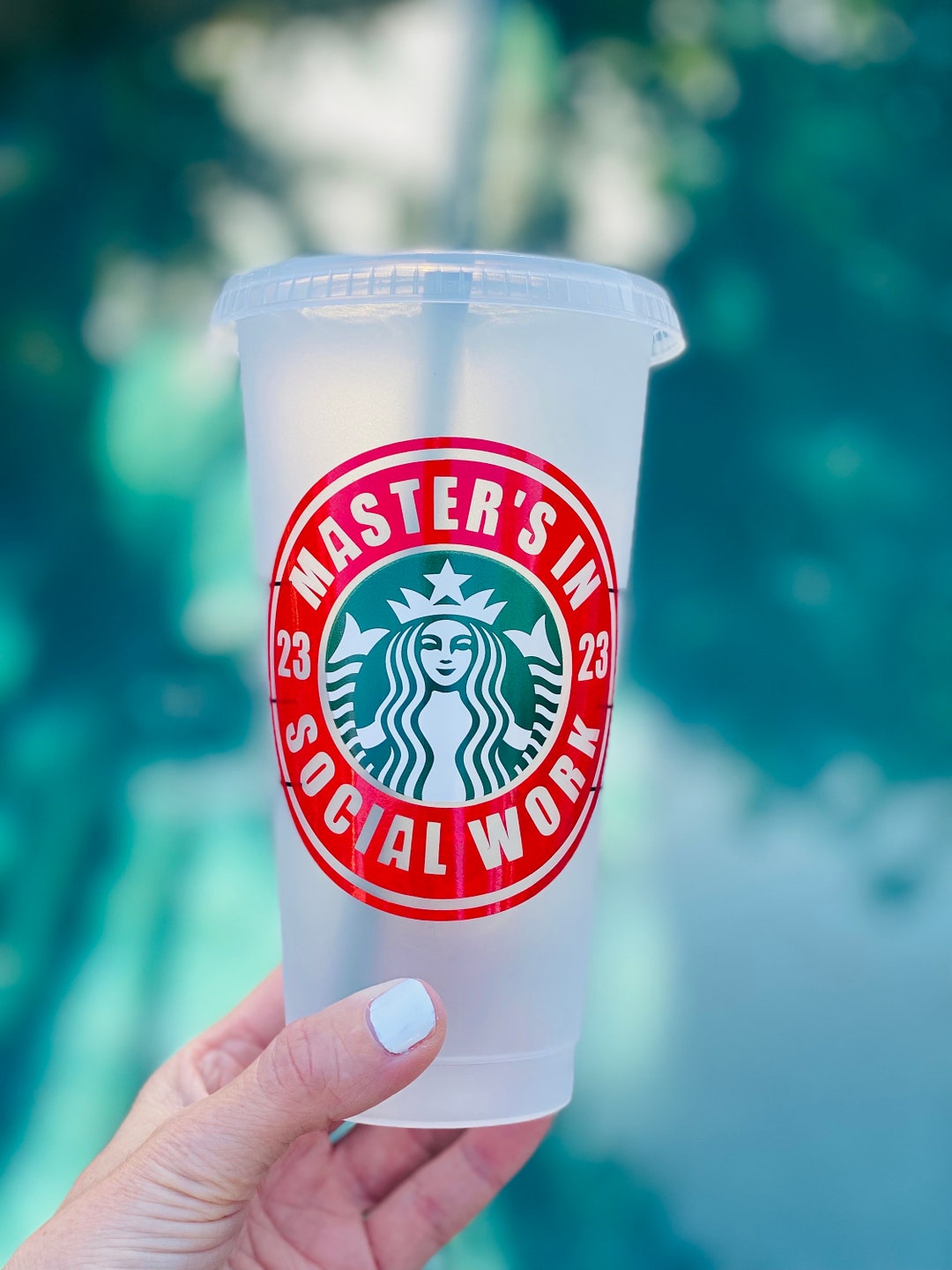 Master's in Social Work, Master's Degree, Reusable Starbucks Cold Cup ...