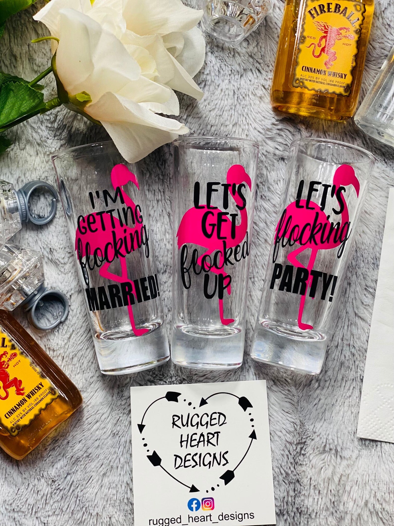 Let's Flocking Party Shot Glass Bachelorette Party - Etsy