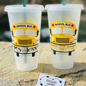 Bus Driver Cup, Starbucks Cup, Bus Monitor Cup, Perfect Gift to Show ...