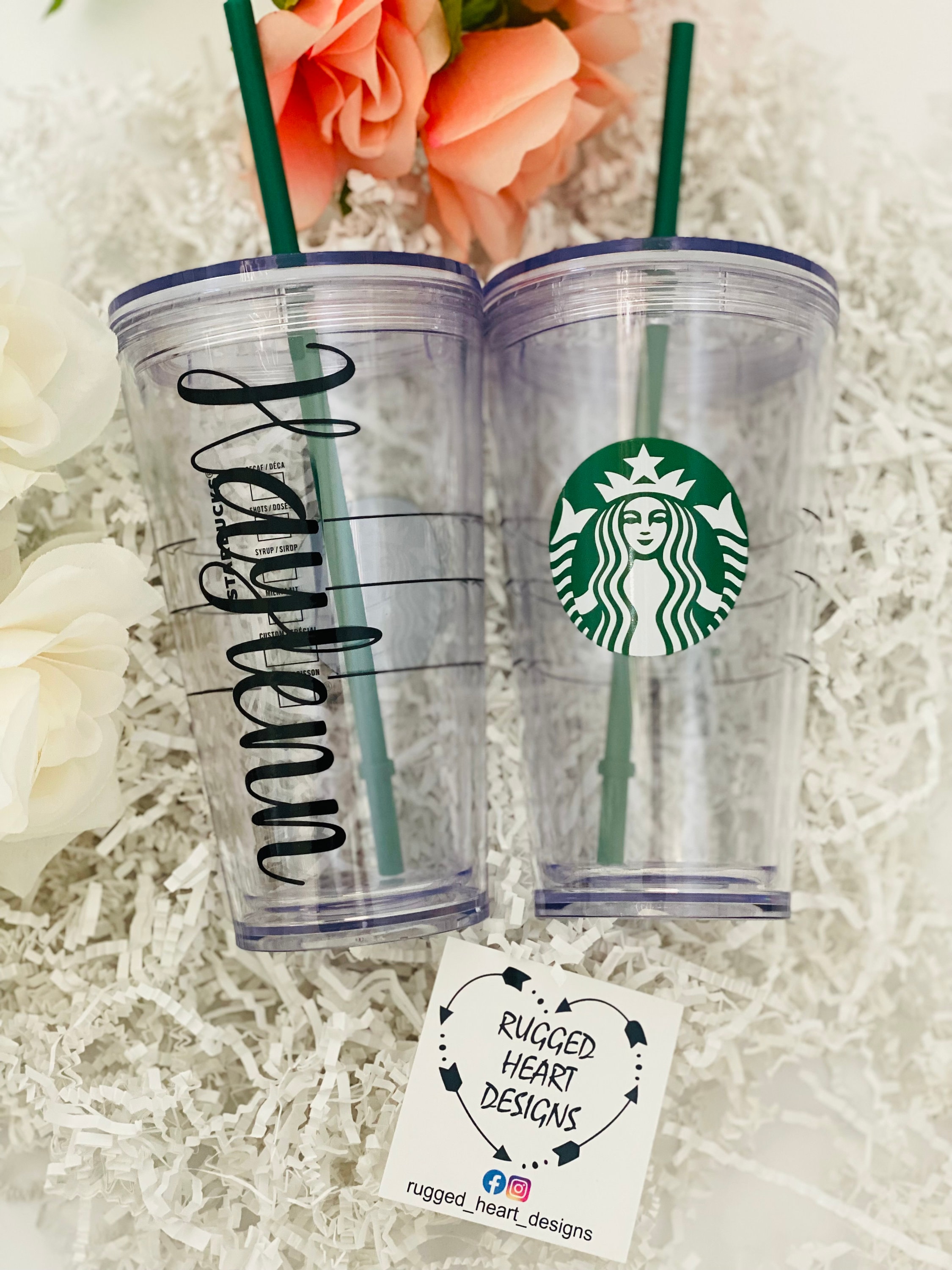 Starbucks Acrylic Tumbler Custom Starbucks Tumbler 24oz or - Etsy