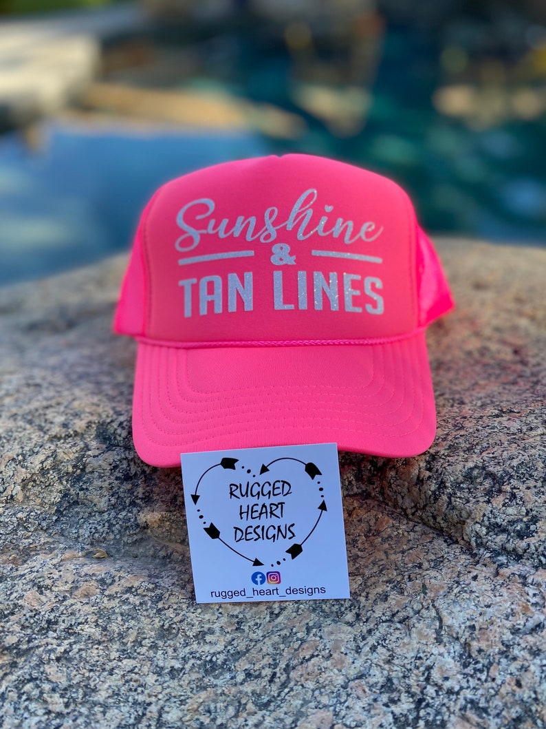 Sunshine and Tan Lines Trucker Hat Lake Hat River Hat Girls - Etsy