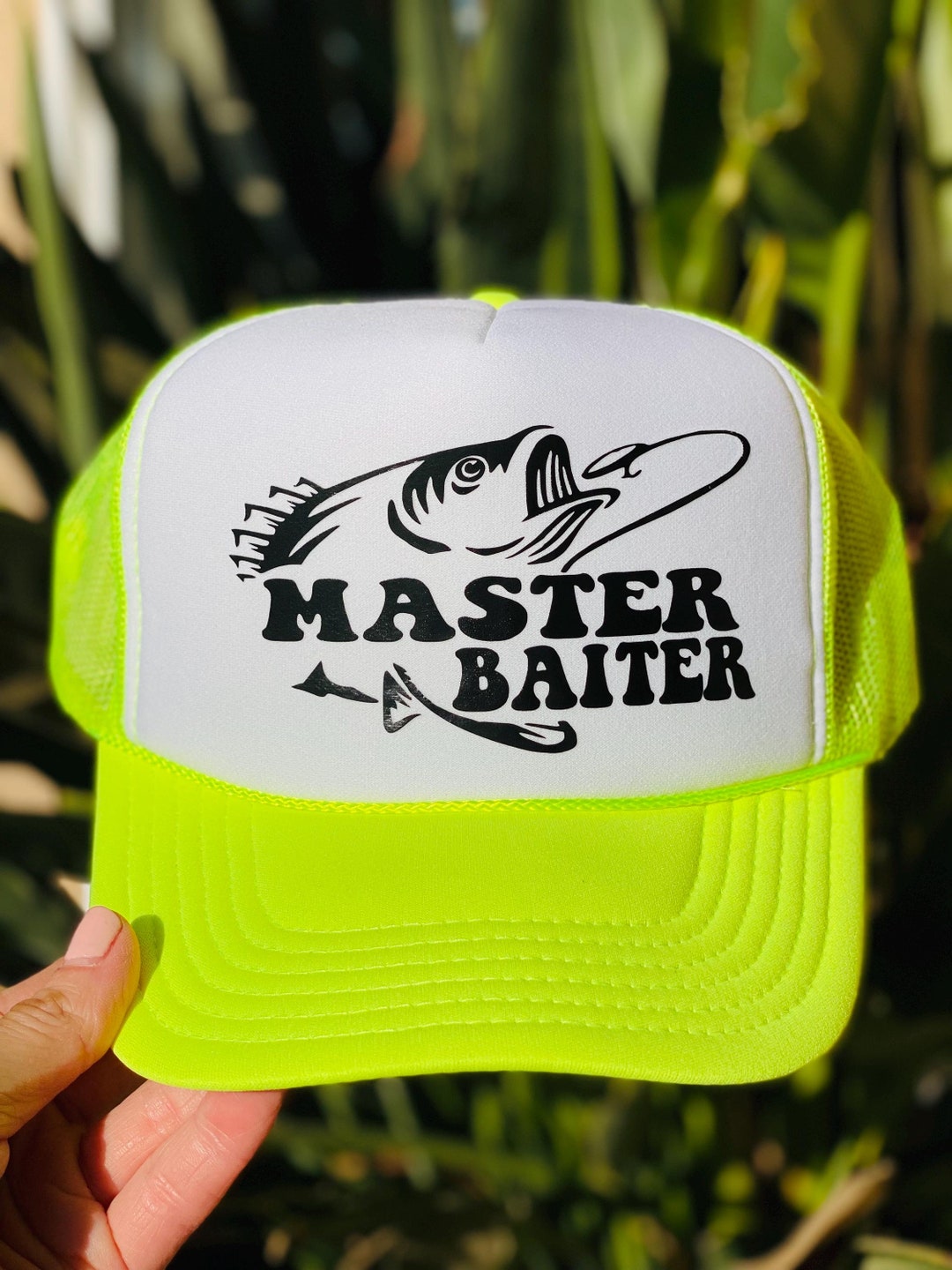 Fishing Master Baiter Funny Trucker Hat, Hilarious Slogan for Fishermen, Funny Unique Gift for ...