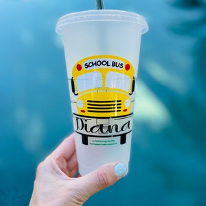 Bus Driver Cup, Starbucks Cup, Bus Monitor Cup, Perfect Gift to Show ...