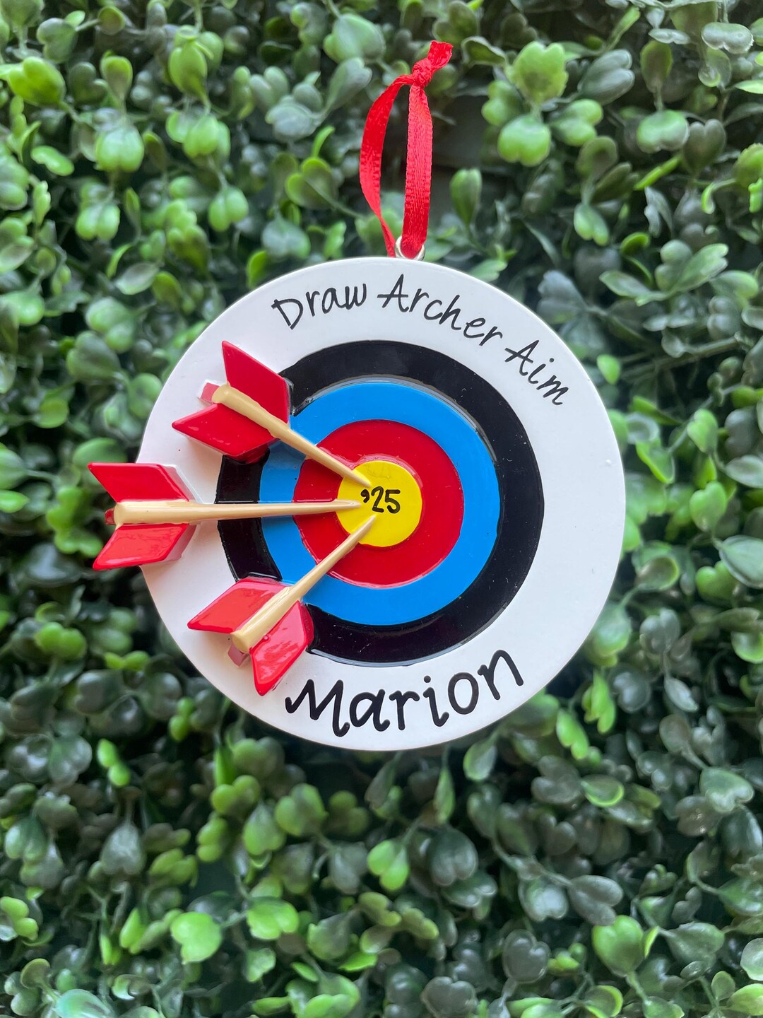 Draw Archer Aim Personalized Archery Ornament | - Etsy